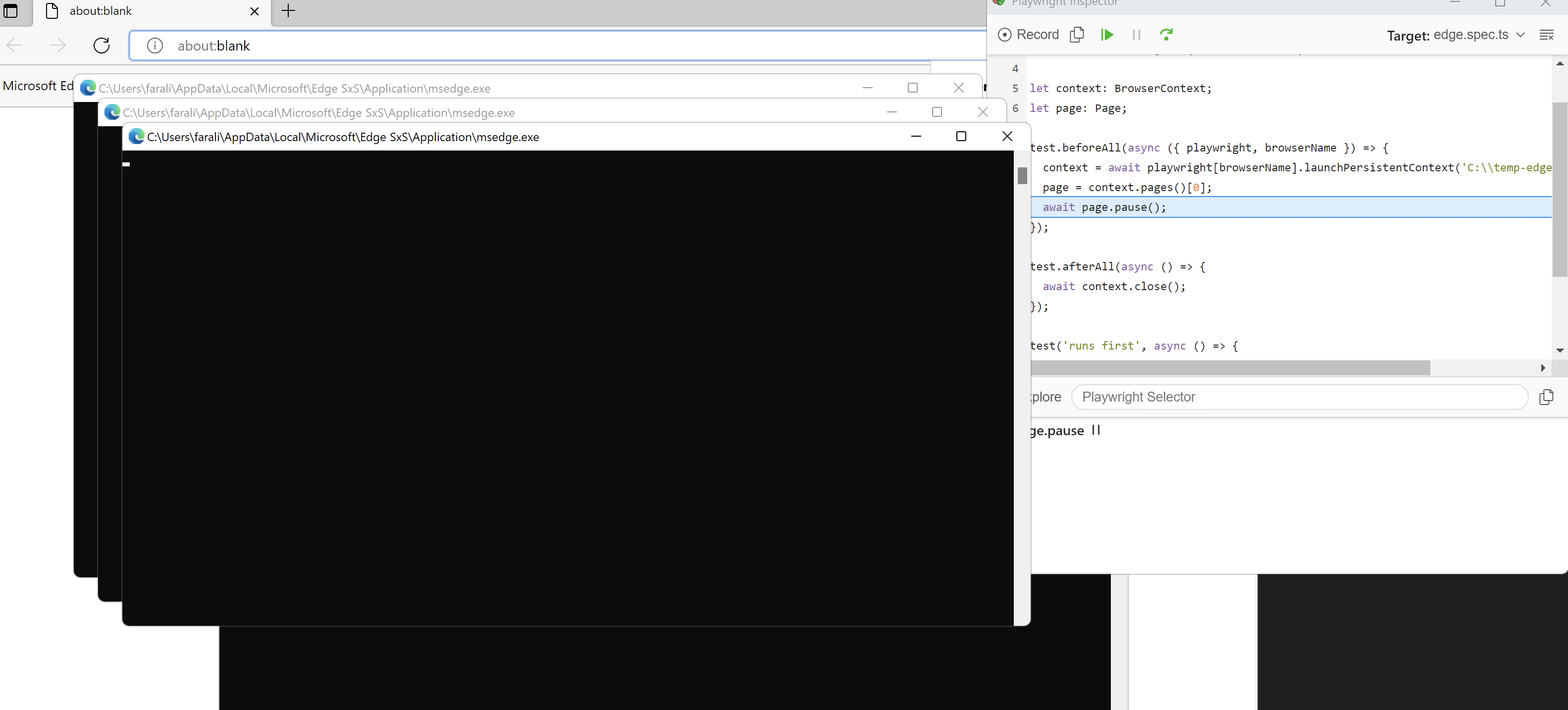 [Question] How to suppress multiple msedge command windows when ...