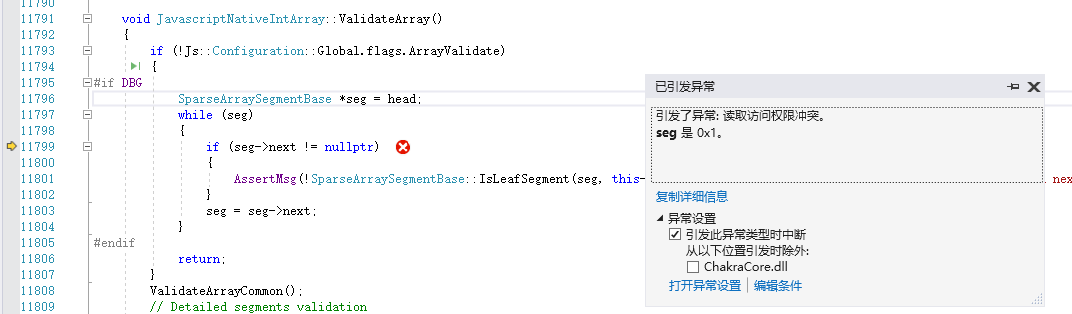 Segment Fault In Javascriptarray Entrypushjavascriptarraynofastpath · Issue 6510 · Chakra