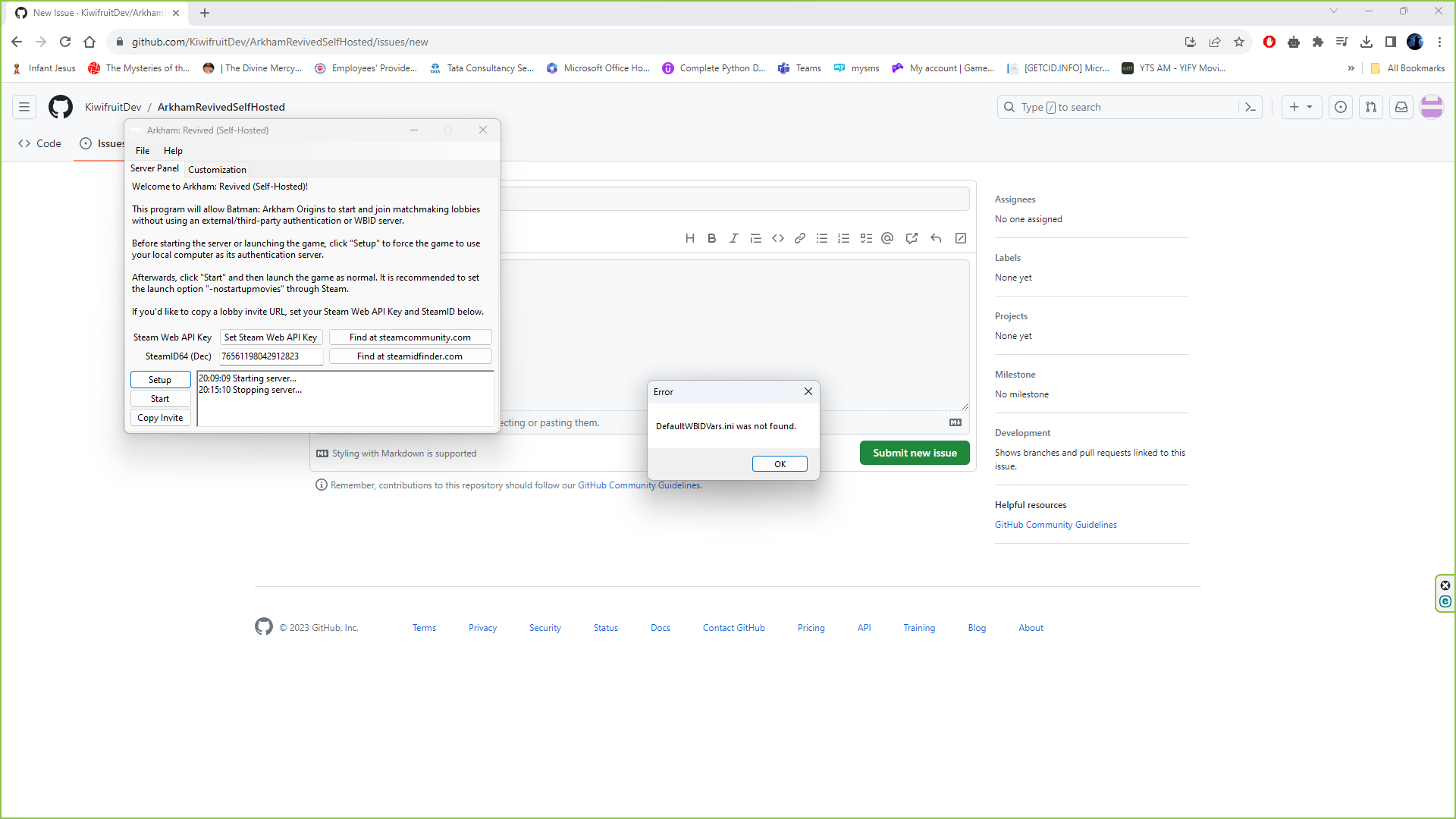 does not patch DefaultWBIDVars.ini - Batman - Arkham Origins · Issue #2 ...