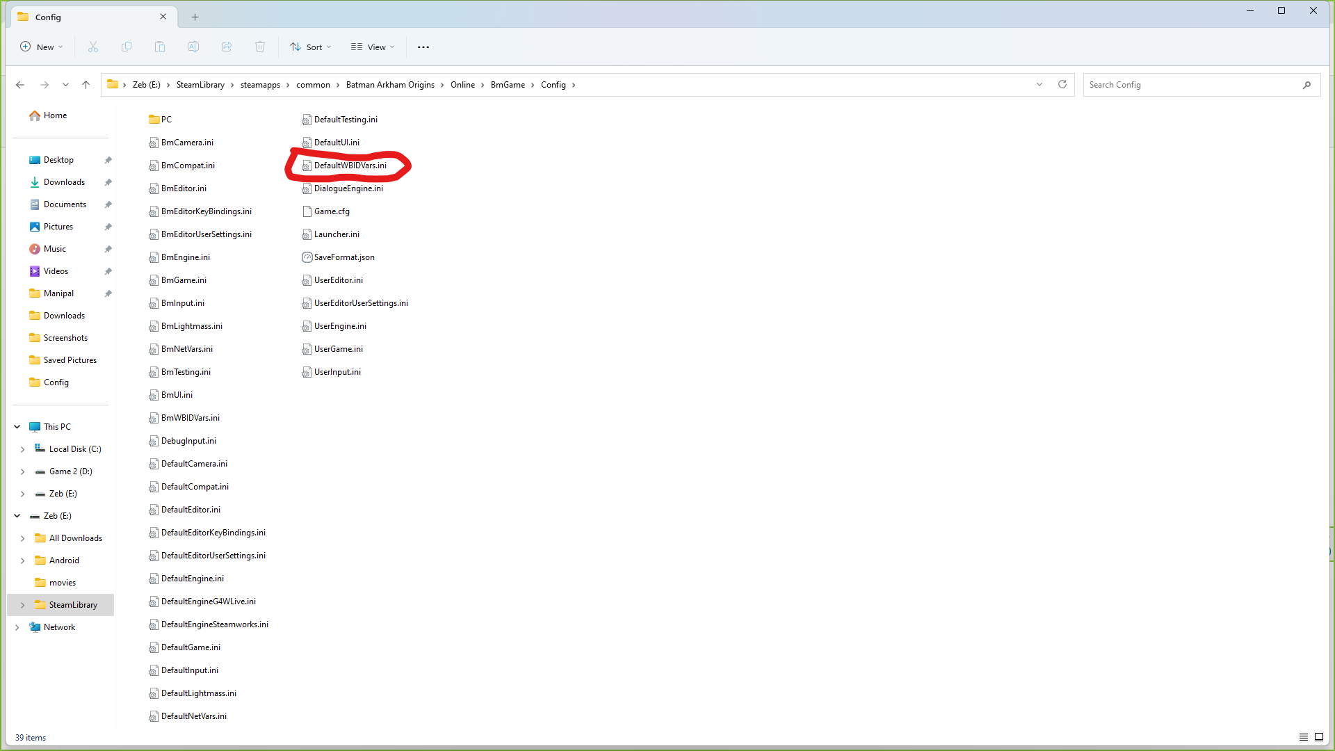 does not patch DefaultWBIDVars.ini - Batman - Arkham Origins · Issue #2 ...