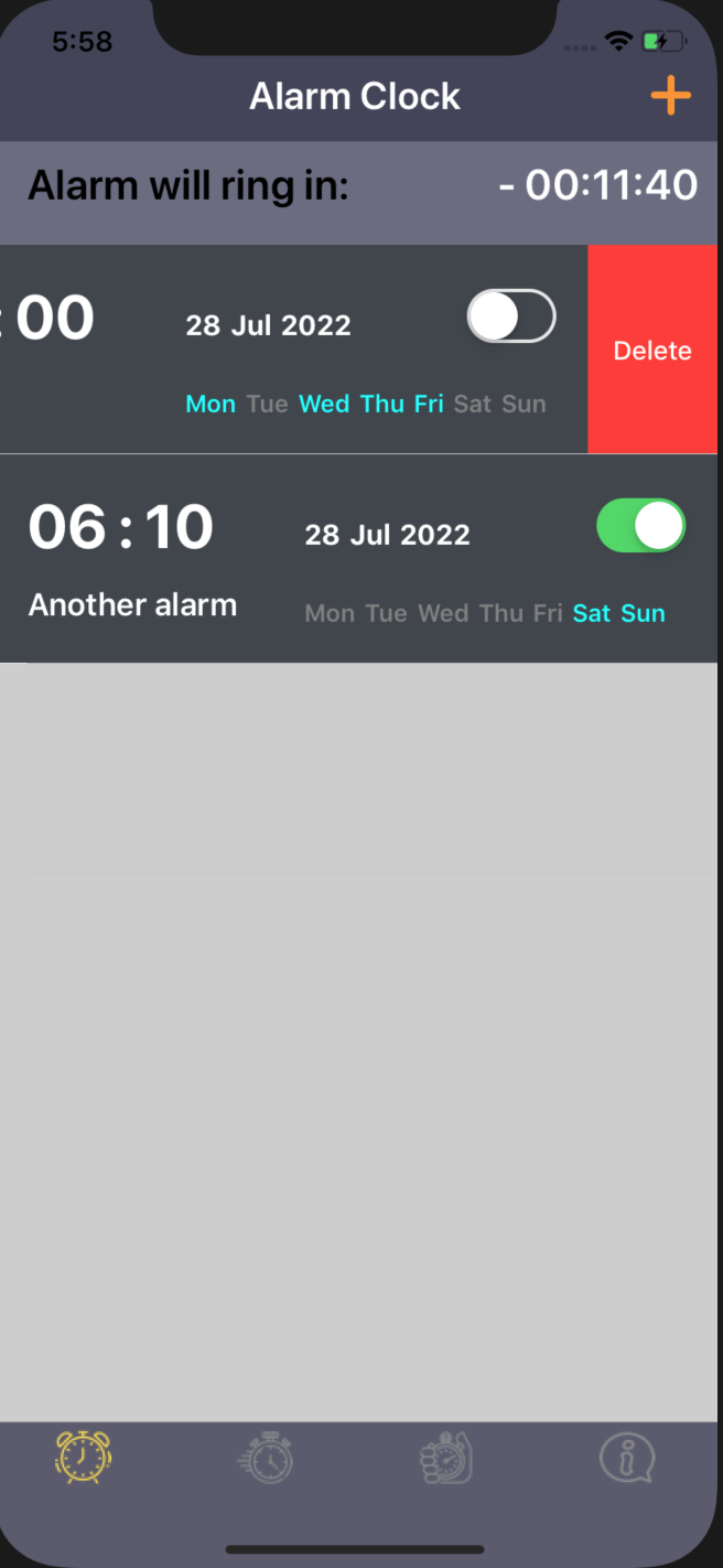 GitHub - BaxodirYuldashev/AlarmClock: AlarmClock with Timer and Stopwatch