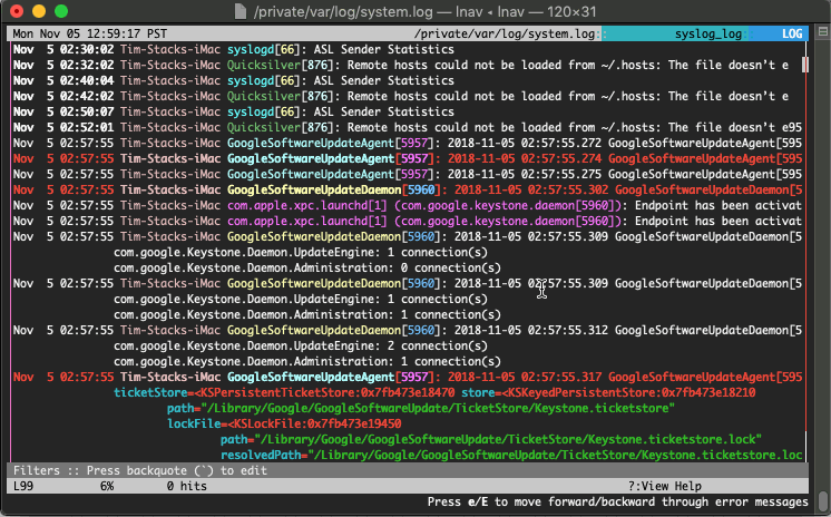 More commands for filter management · Issue #423 · tstack/lnav · GitHub