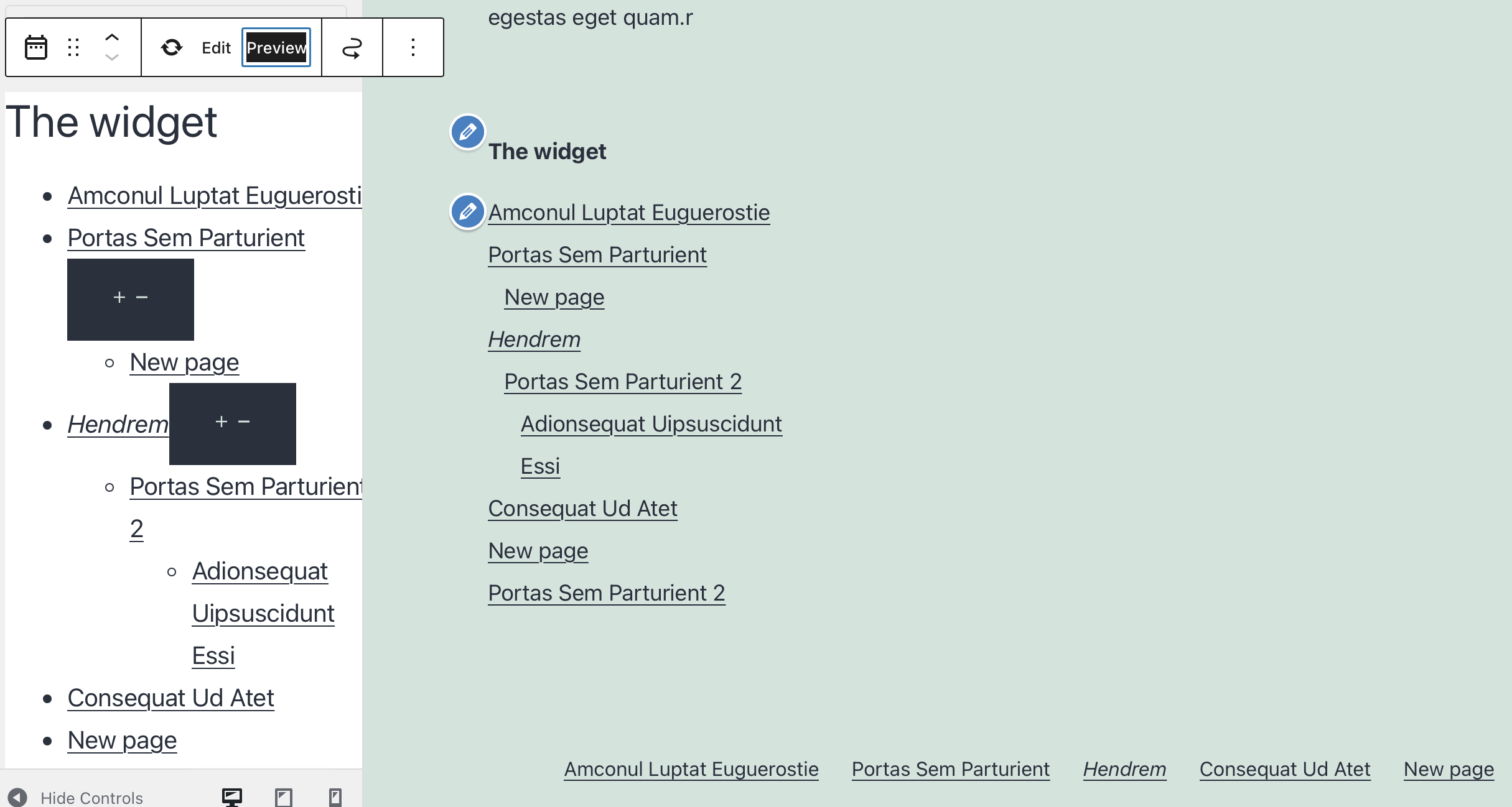 Legacy widget should not be "previewable" in the customizer · Issue #31139 · WordPress/gutenberg ...