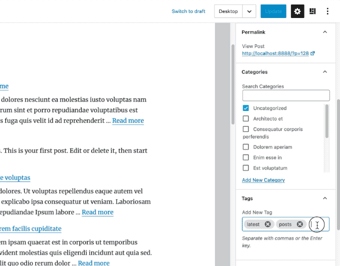 Tags Are Not Saving On Wordpress Posts · Issue 20553 · Wordpress Gutenberg · Github