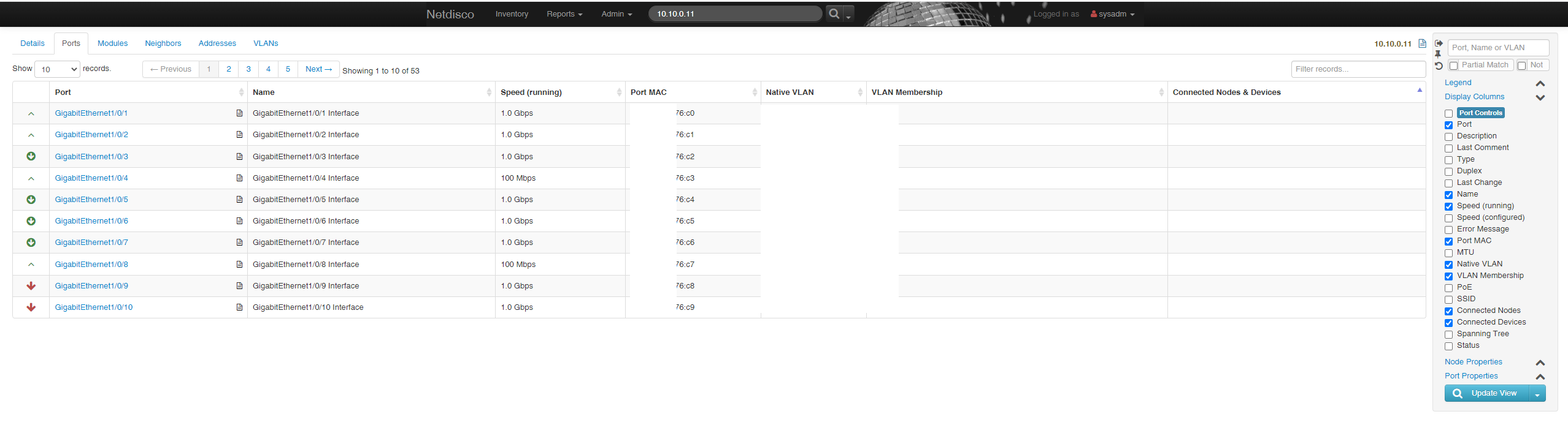 No devices show on connected ports. Macsuck/walk issue it seems · Issue #1028 · netdisco ...