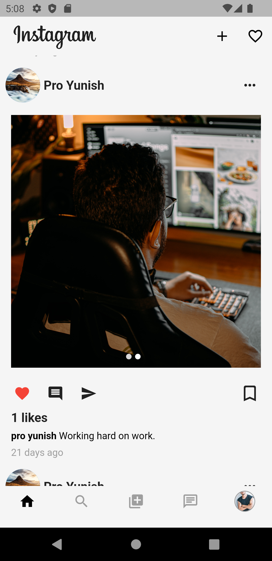 Github Pandityunishinstagramclone Using Nodejs And Dashboard By React Js