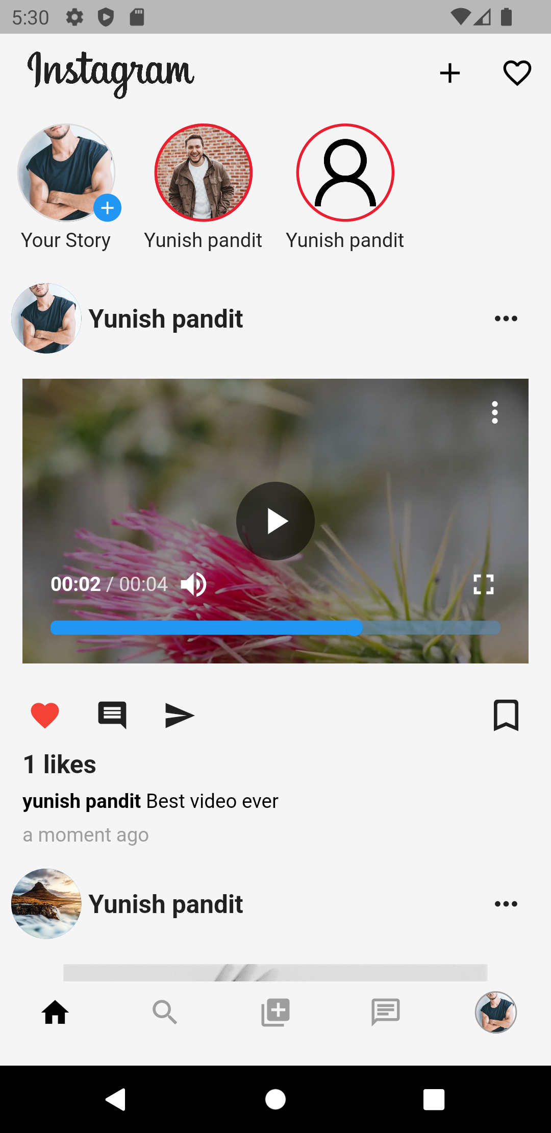 Github Pandityunishinstagramclone Using Nodejs And Dashboard By React Js