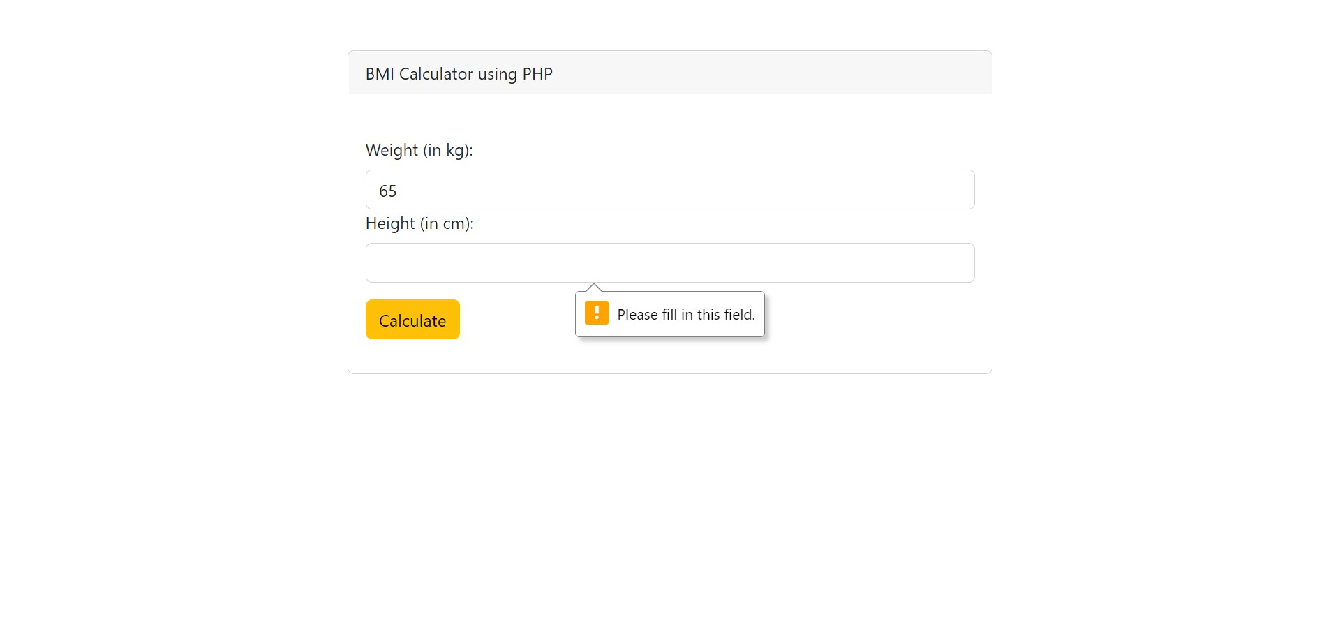 GitHub - sBACKcEND/bmi_calculator_php