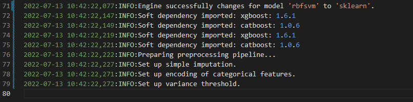 [BUG]: RC3: Setup getting stuck at preprocessing pipeline · Issue #2748 · pycaret/pycaret · GitHub