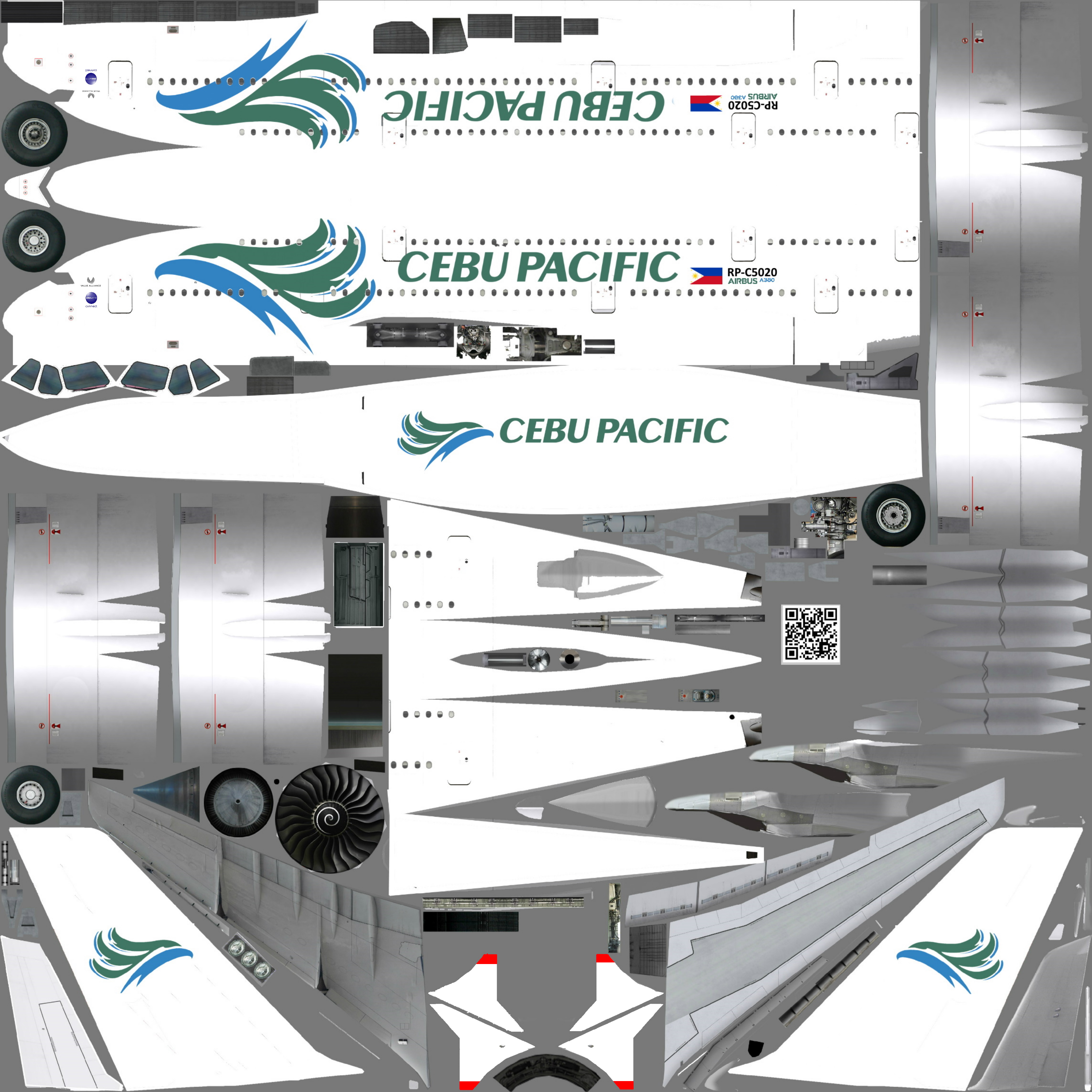 REQUEST: Cebu Pacific A380-800 · Issue #172 · kolos26/GEOFS-LiverySelector · GitHub