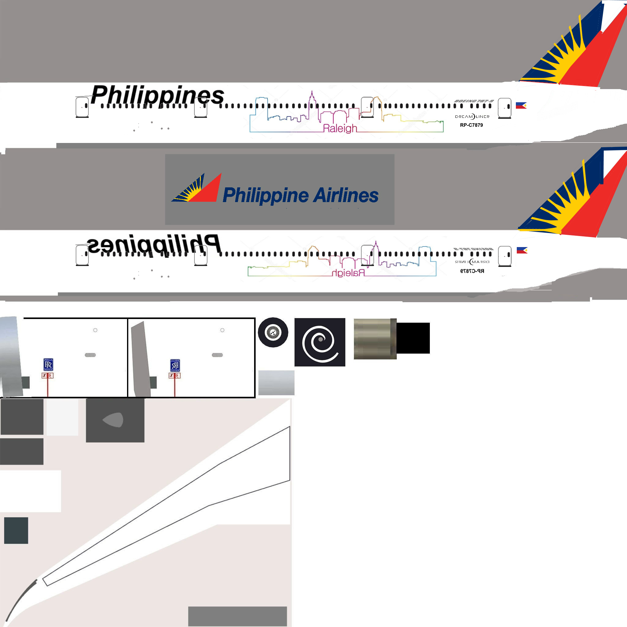 LIVERY REQUEST: Philippine Airlines B787-9 Raleigh NC Special Livery ...