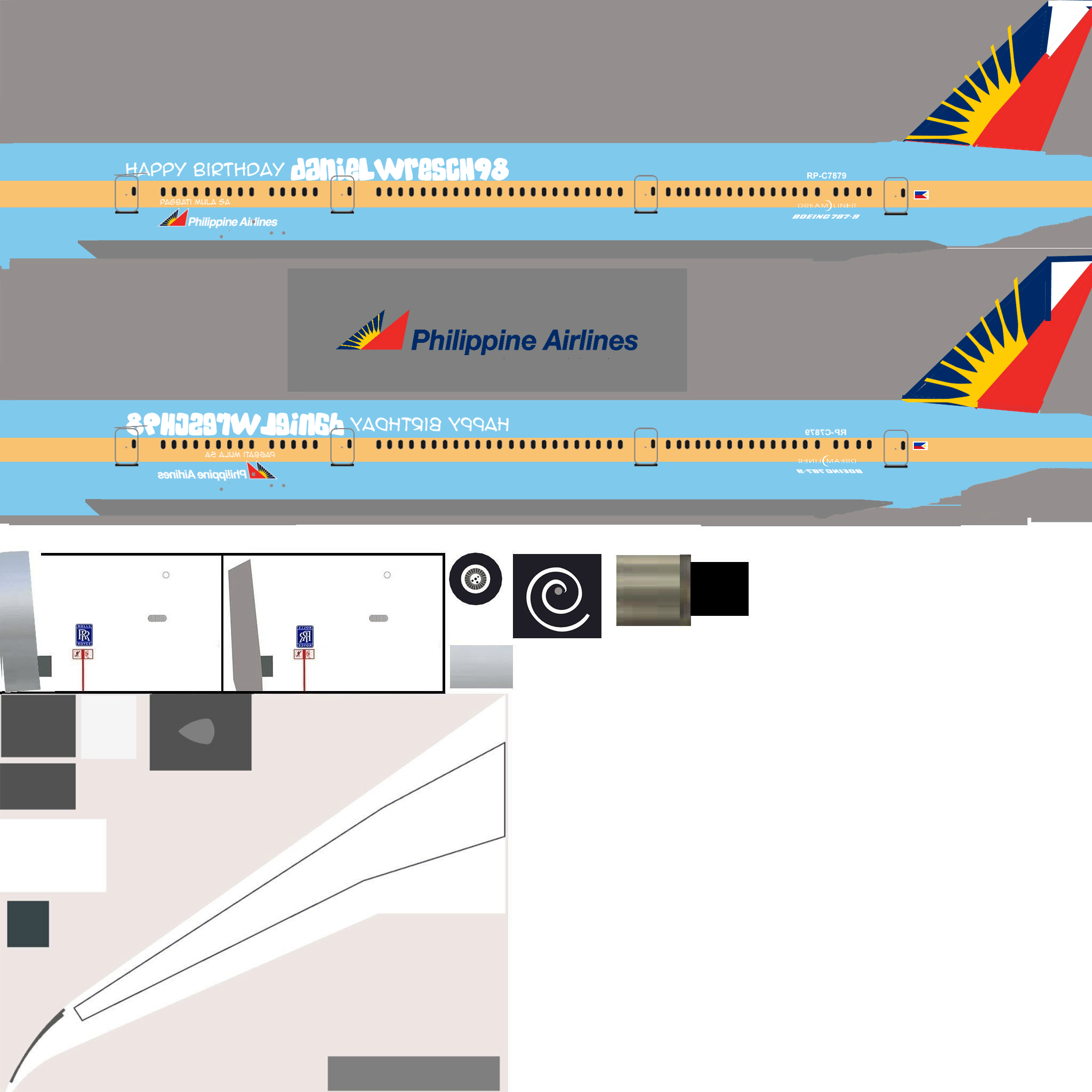 LIVERY REQUEST: Philippine Airlines B787-9 (Daniel Wresch's 25th ...