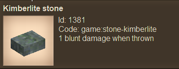 Kimberlite stones don't say "Too soft for tools", but are · Issue #1273 · anegostudios ...