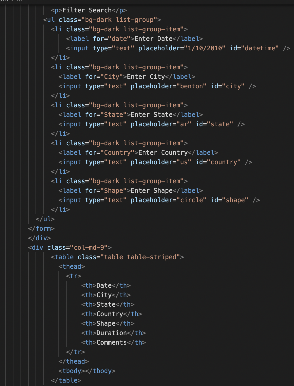 GitHub - sirjanashrestha/UFOs: Creating user interactive webpage with Javascript