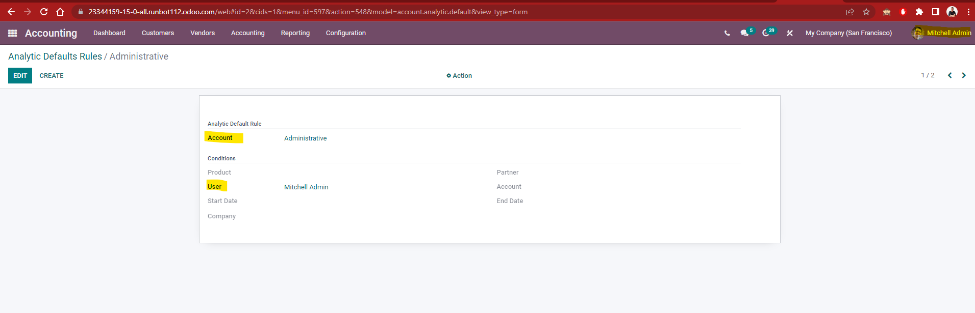 Problem with Analytic Default Rules - does not work in Expenses module · Issue #111403 · odoo ...