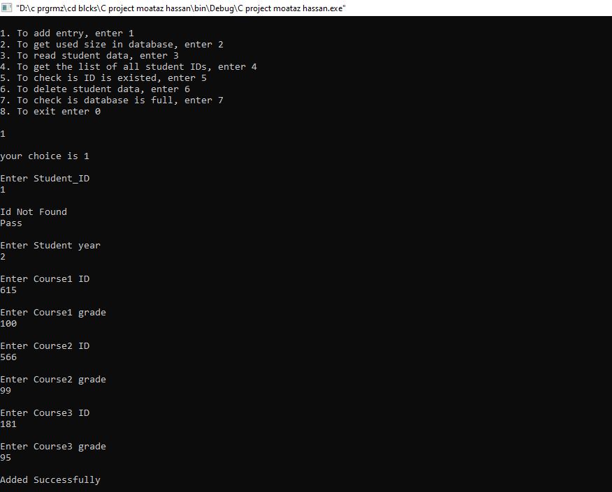 Github Moataz444amit C Project Sdb Using Array 