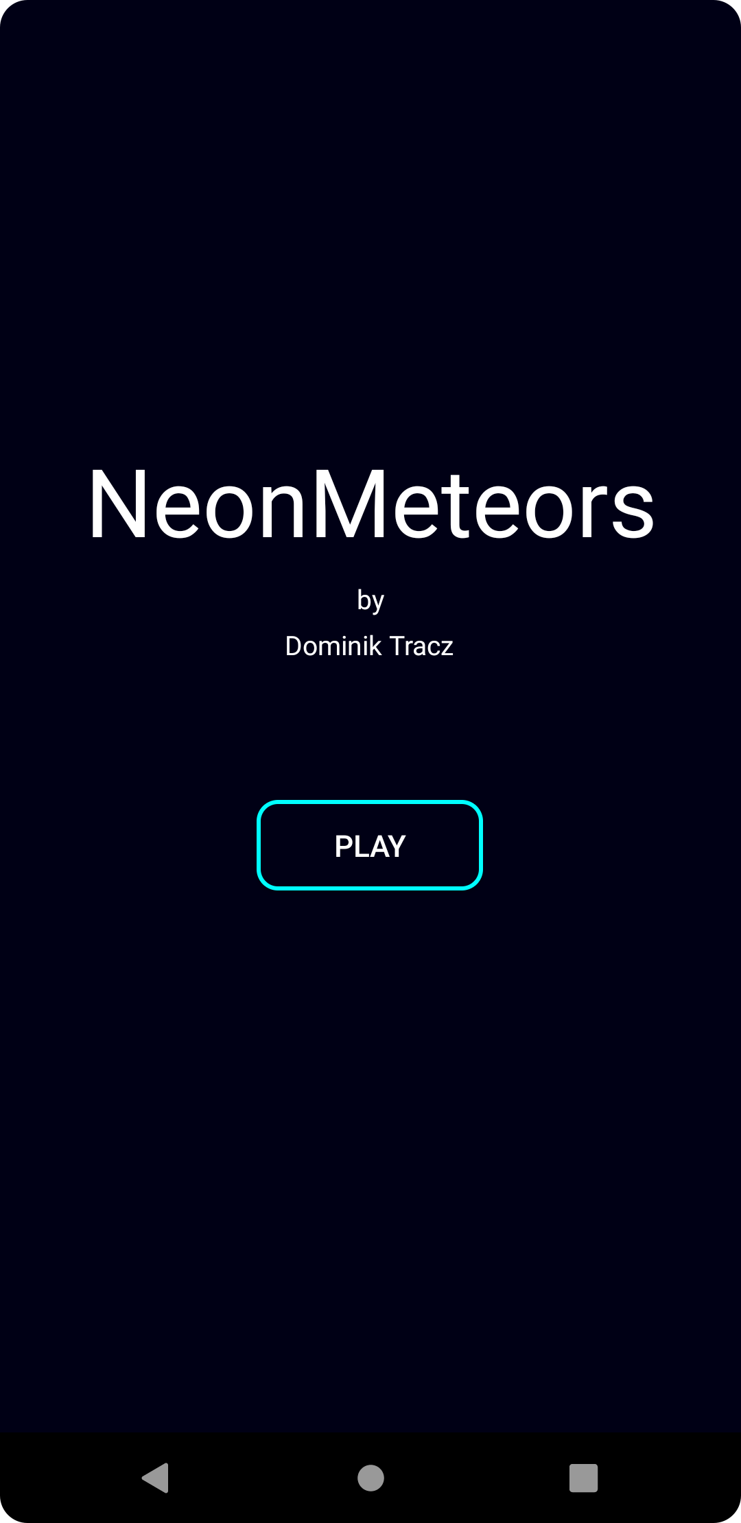 GitHub - dominiktr/NeonMeteors: Shoot to meteors on your Android device!