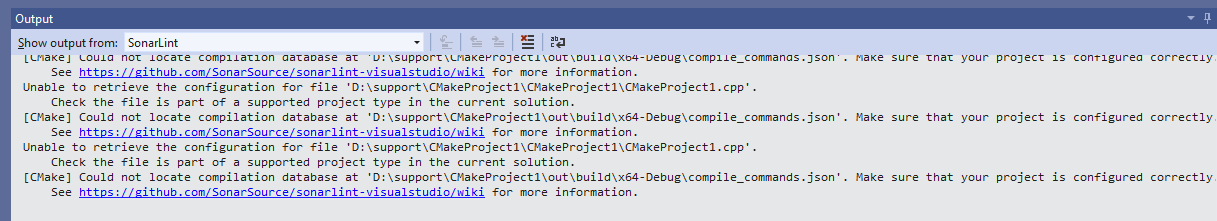 Analysis is not performed for a newly-created CMake project in VS2019 · Issue #2656 ...
