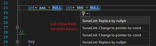 Quick fixes for the whole line are always shown · Issue #2878 ...