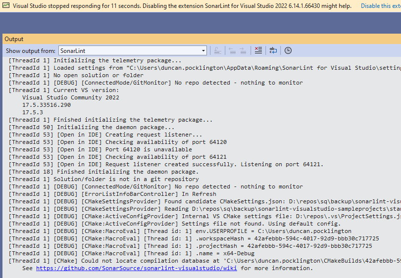 [Perf] Gold bar shown opening large workspace folder · Issue #4056 · SonarSource/sonarlint ...