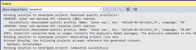 Incorrect warning about "maximum API response limit reached" for all ...