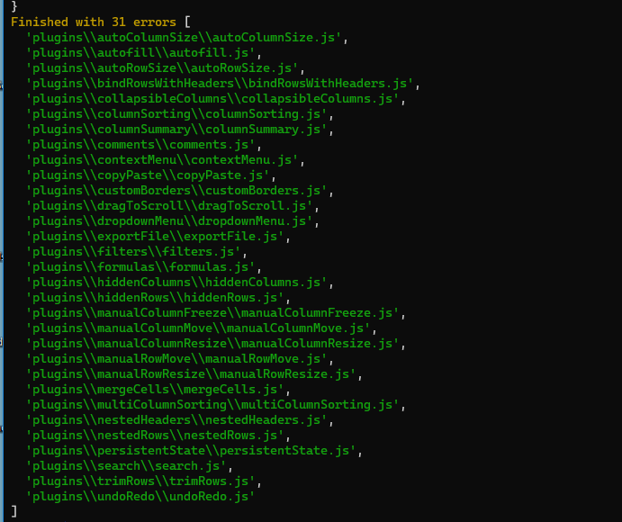 Generating API reference od documentation fails on Windows · Issue #8677 · handsontable ...