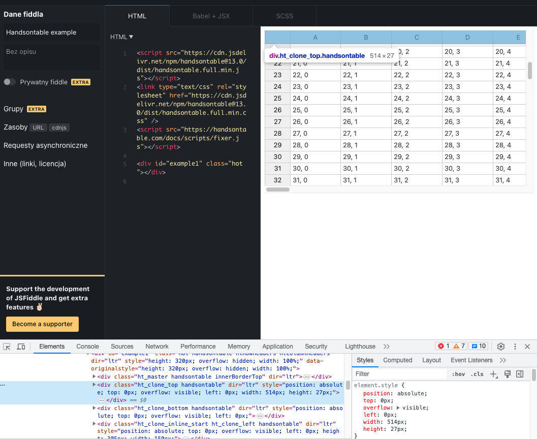 [Bug]: · Issue #10460 · handsontable/handsontable · GitHub