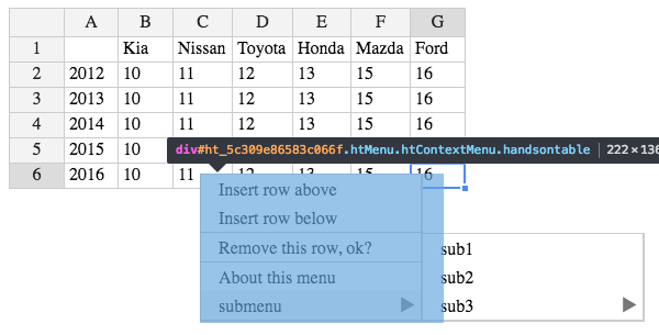 A submenu overlaps the context menu · Issue #3251 · handsontable/handsontable · GitHub