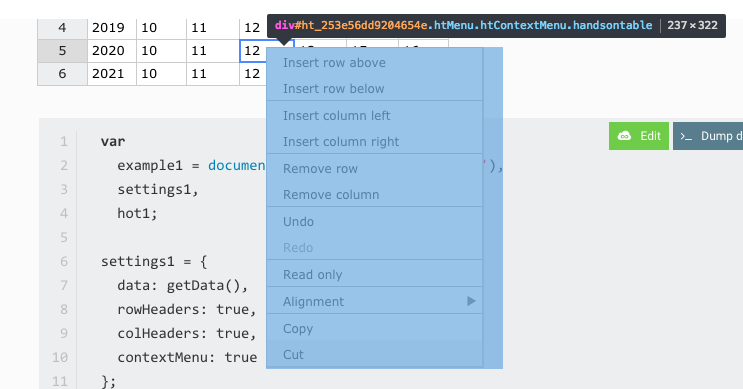 Context menu width isn't calculated properly · Issue #4658 · handsontable/handsontable · GitHub