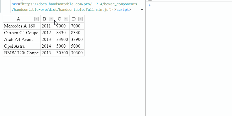 Add 'afterSelection' parameter - source · Issue #5855 · handsontable/handsontable · GitHub