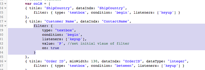 Add Initial filter · Issue #5854 · handsontable/handsontable · GitHub