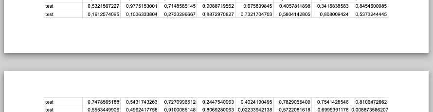 Printing the table cut rows if they do not fit into the printing area ...
