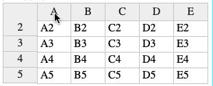 Hiding first row causes column headers selection to lack blue highlight · Issue #6976 ...