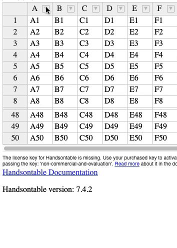 [8.0.0-beta2-rev7] When fixedRowsBottom are applied and we filter out ...