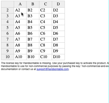 [8.0.0-beta2-rev1] If the first row is hidden but selected autofill ...