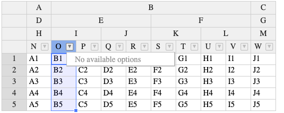 Unable to have the dropdown menu on the first row of the nested headers · Issue #7398 ...