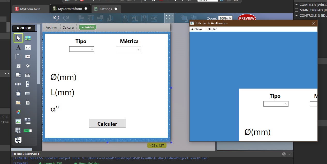 How to build a form as it is seen in the IDE? · Issue #1332 · twinbasic/twinbasic · GitHub
