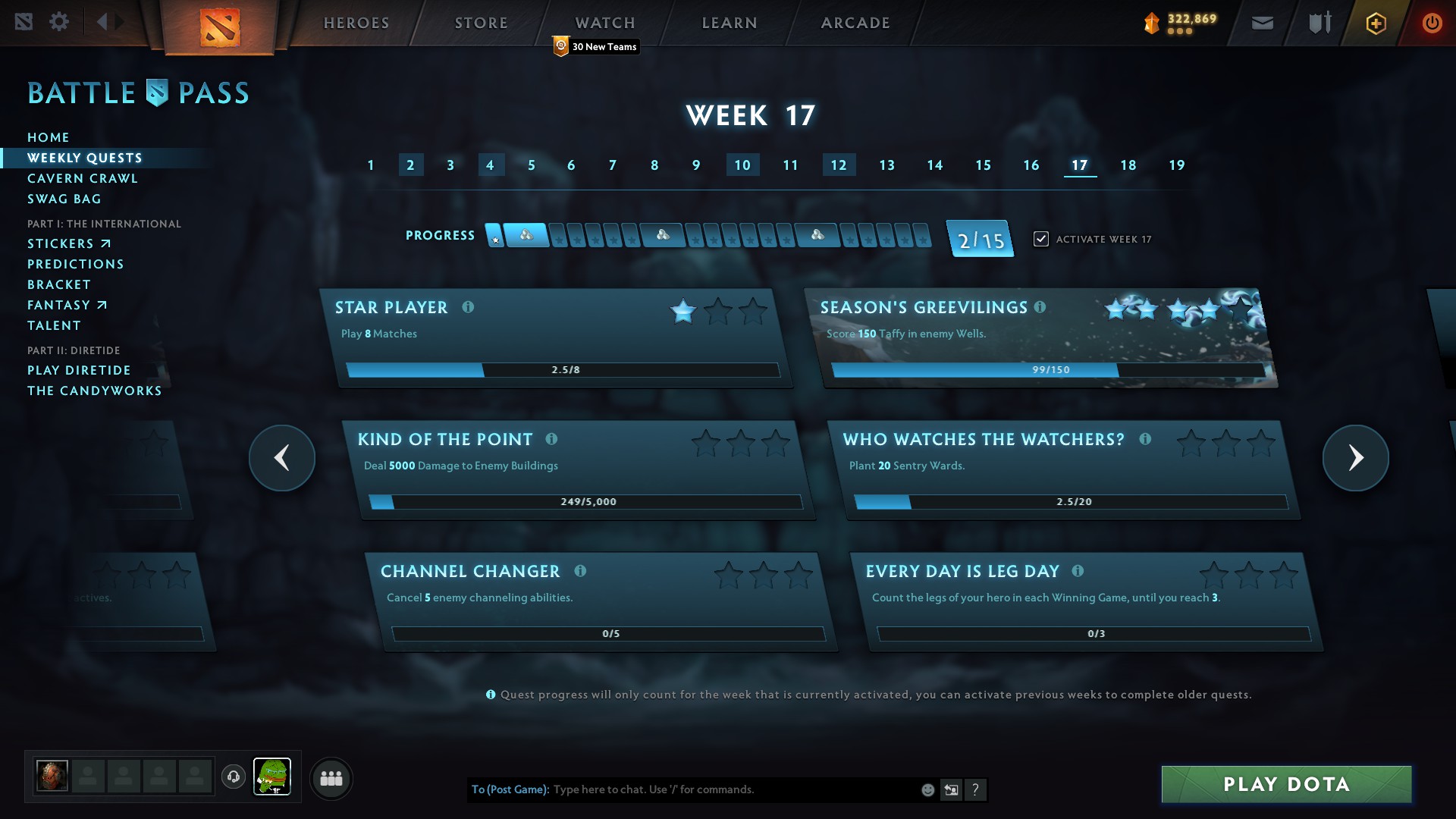 Weekly Quest Week 17 · Issue 6105 · Valvesoftwaredota2 Gameplay · Github