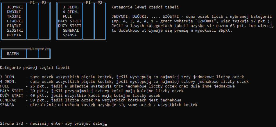 Github Iqxkkoscicmd Pl 022020 Projekt I Implementacja Gry „kości” Dla Dwóch Graczy