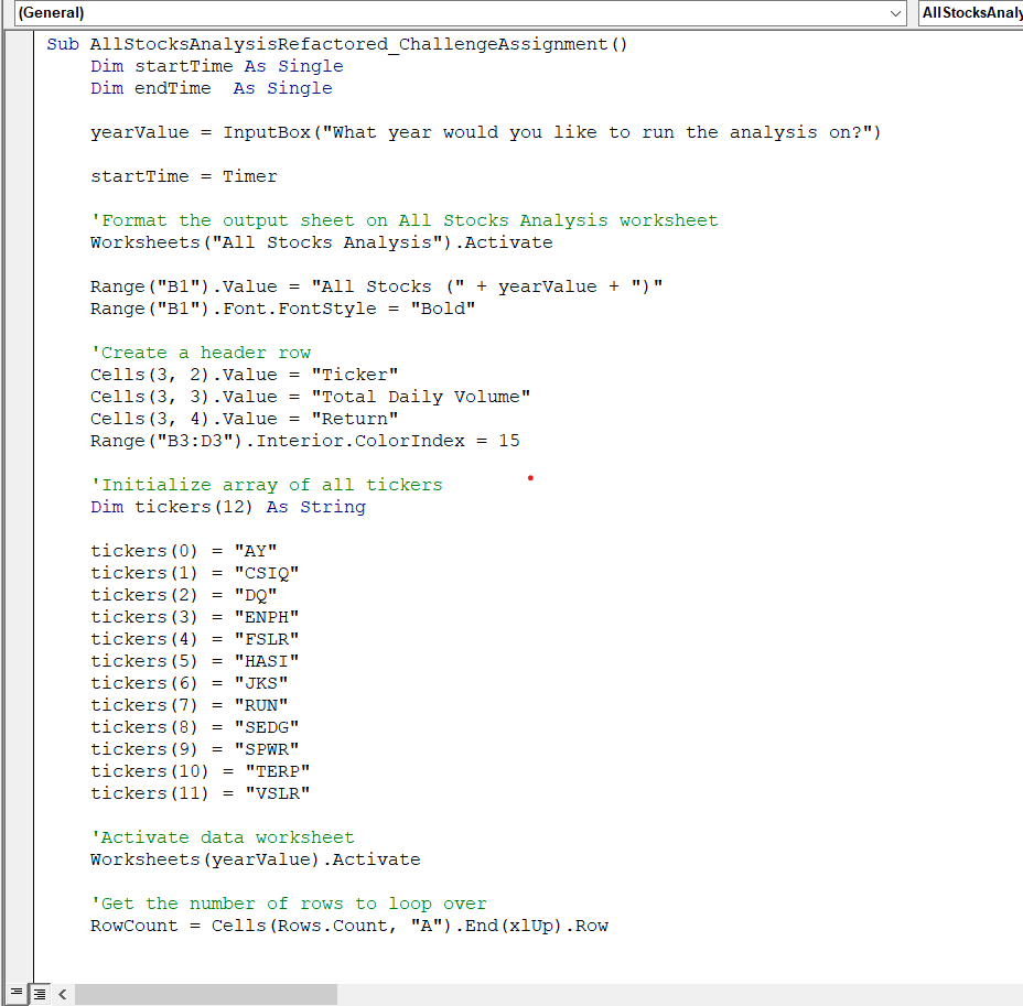 GitHub - christinamthomas/stock-analysis