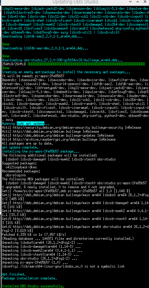 OBS runtime issues · Issue #1981 · Botspot/pi-apps · GitHub