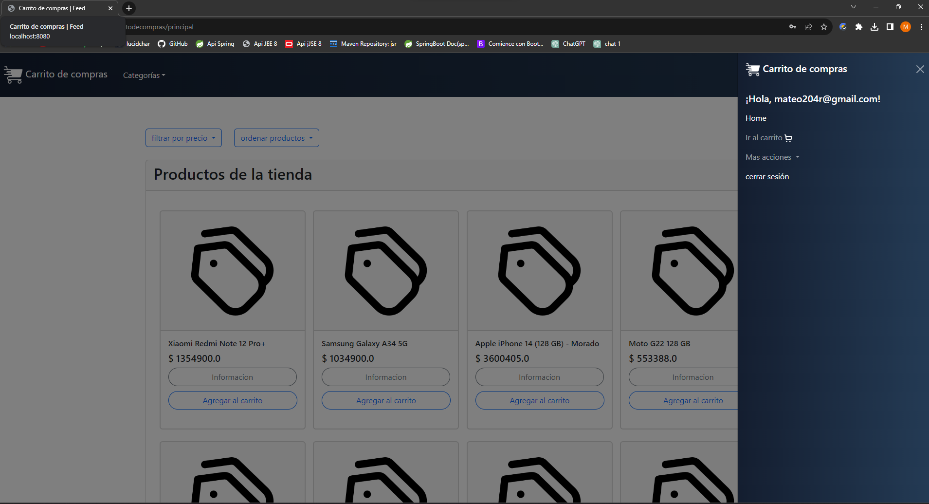 GitHub - MateoRodriguez0/carrito-de-compras: app carro de compras hecho con spring boot 3