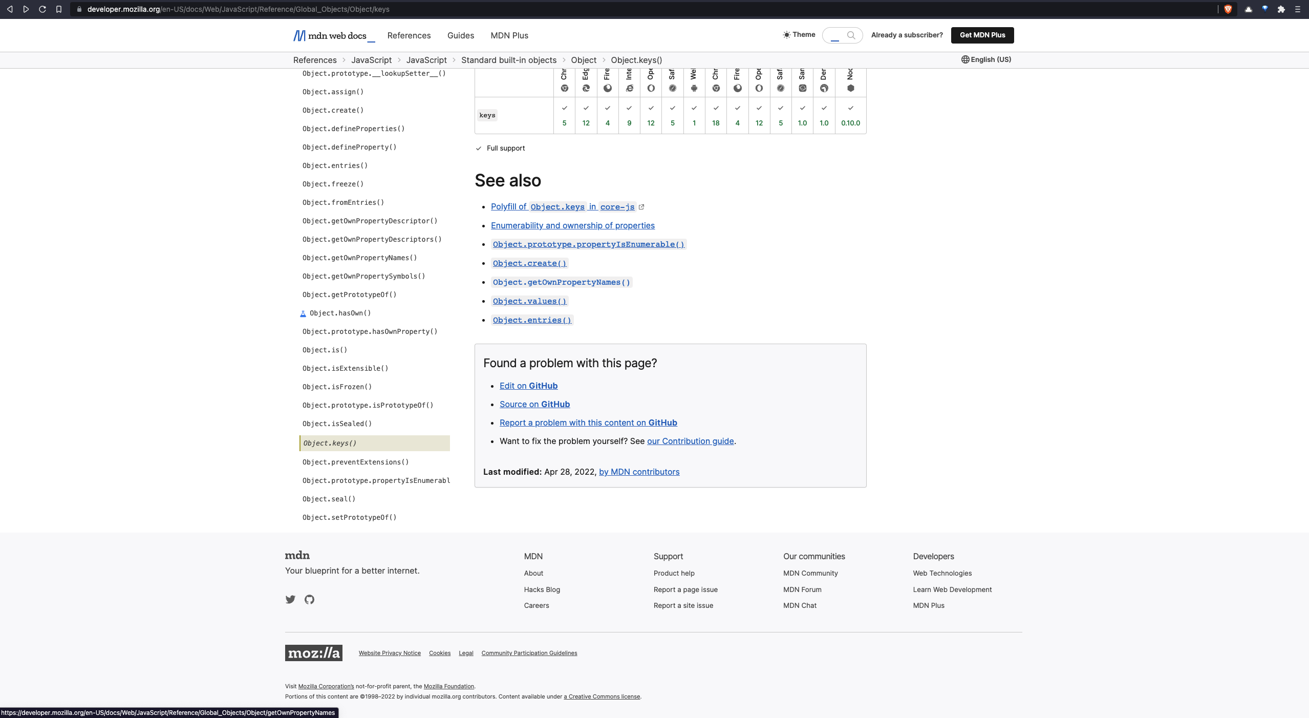 Can't view all items on the page content sidebar fully unless I scroll to the bottom · Issue ...