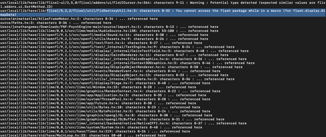 flixel/5,2,2/flixel/util/FlxDestroyUtil.hx:3: characters 8-32 : You cannot access the flash ...