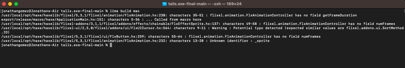 flixel.animation.FlxAnimationController has no field getFrameDuration · Issue #2821 · HaxeFlixel ...