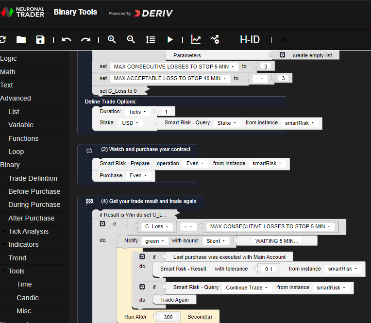 How Do You Add Pause Function To Binary Bot After 3 Losses · Issue