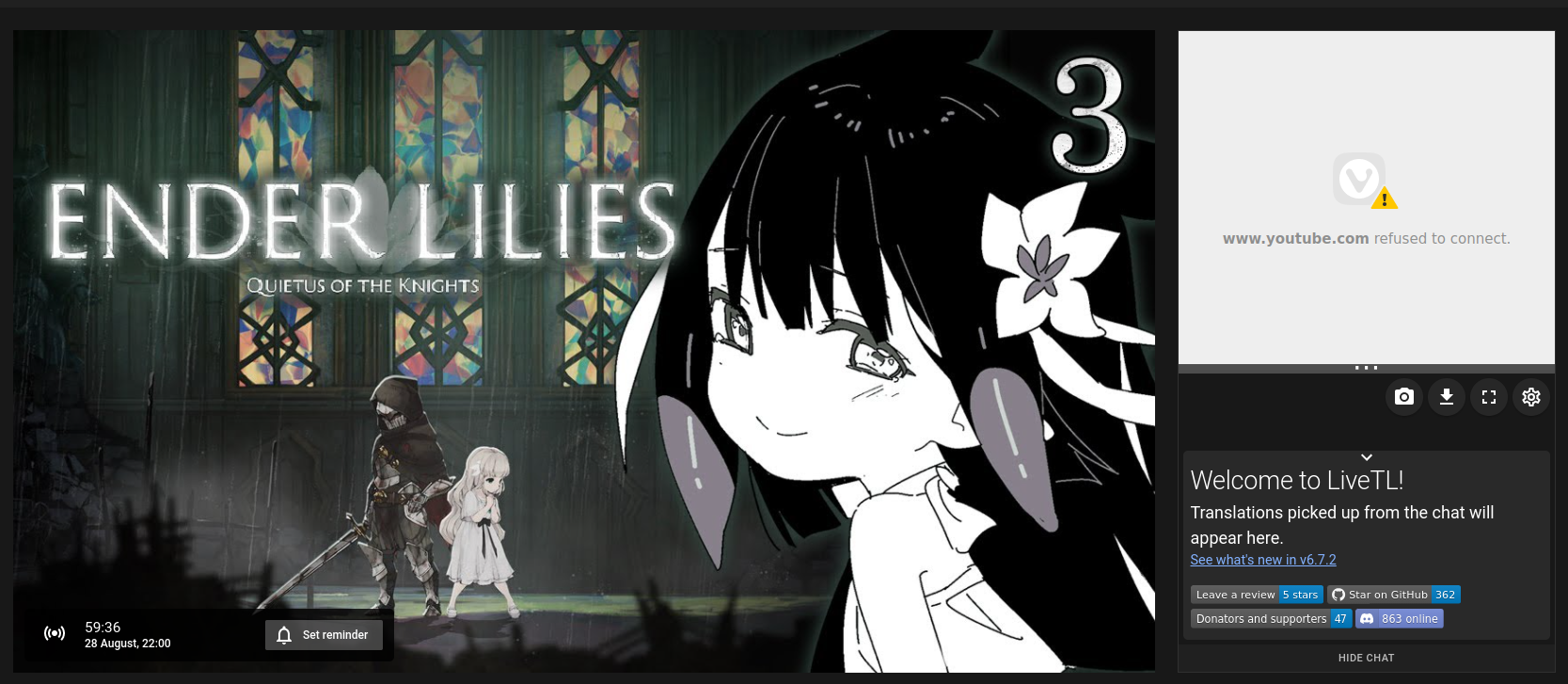 embed not working in Vivaldi · Issue #332 · LiveTL/LiveTL · GitHub