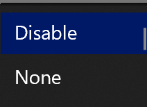 What's the difference between `None` and `Disable` in keyboard manager ...