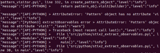 Attribute Error Preventing Connectors From Creating Observables · Issue 608 · Opencti Platform