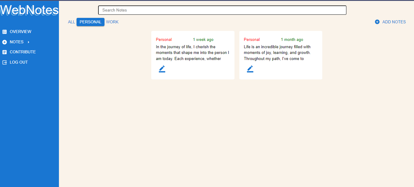 GitHub - Worriedhenry/WebNotes-Frontend